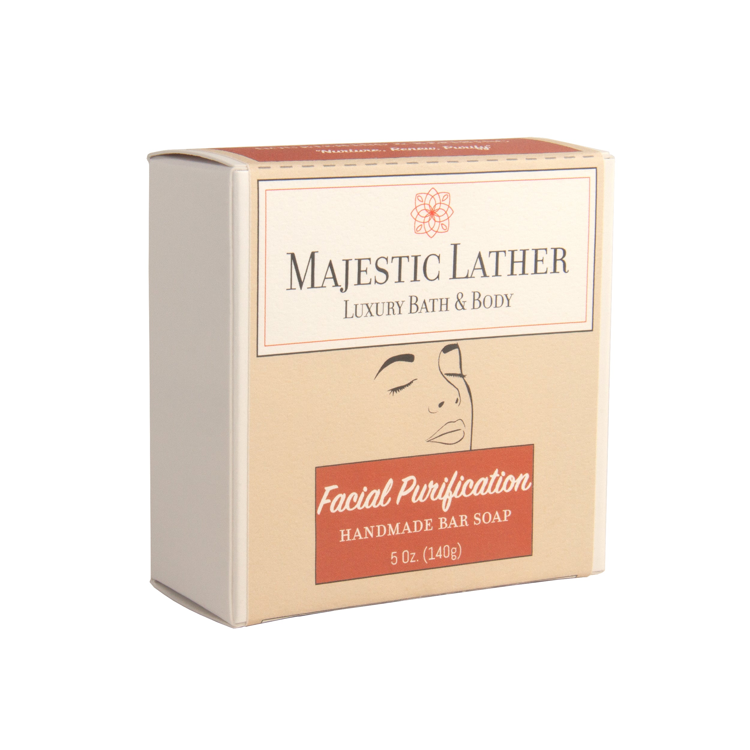 Handmade Bar Soap : Majestic Lather Luxurious Facial Purification Soap